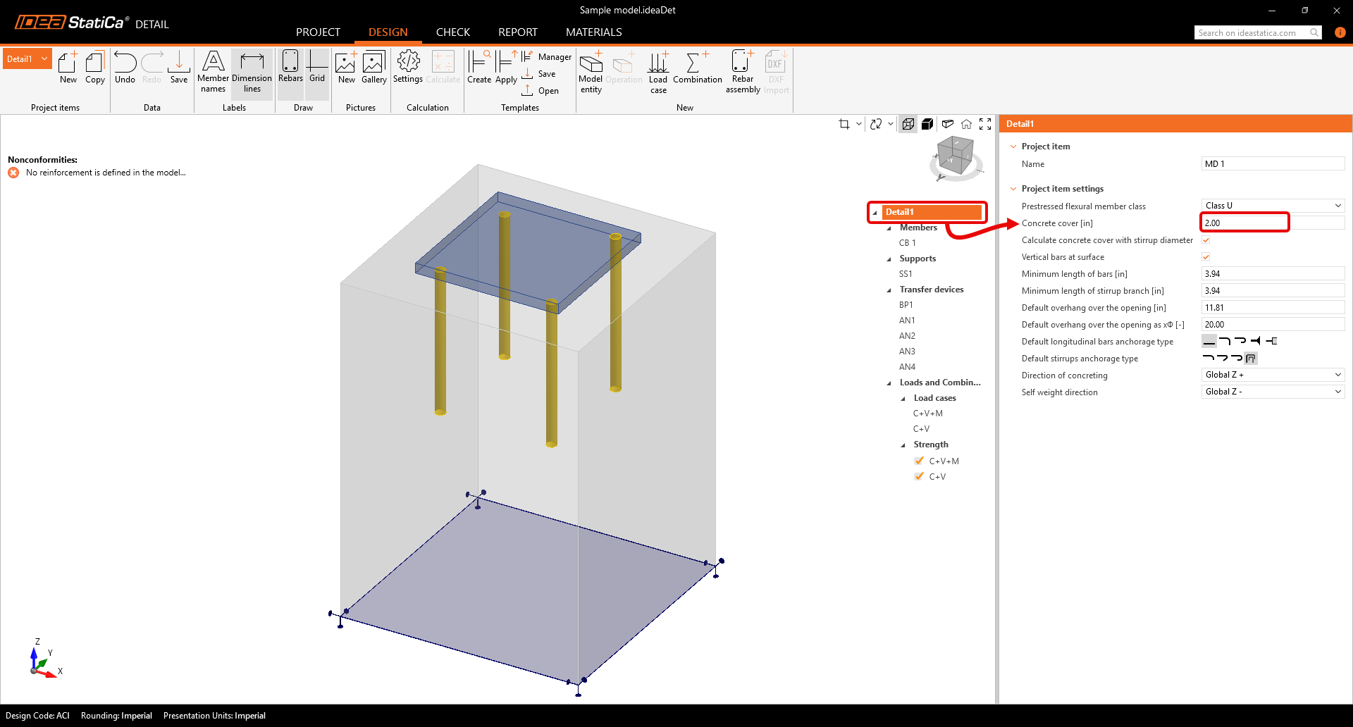 ACI - Connection app and Detail 3D integration tutorial | IDEA StatiCa